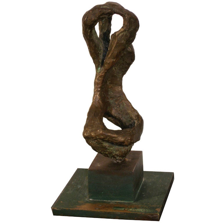 Signed Chaim Gross Bronze Sculpture For Sale at 1stDibs