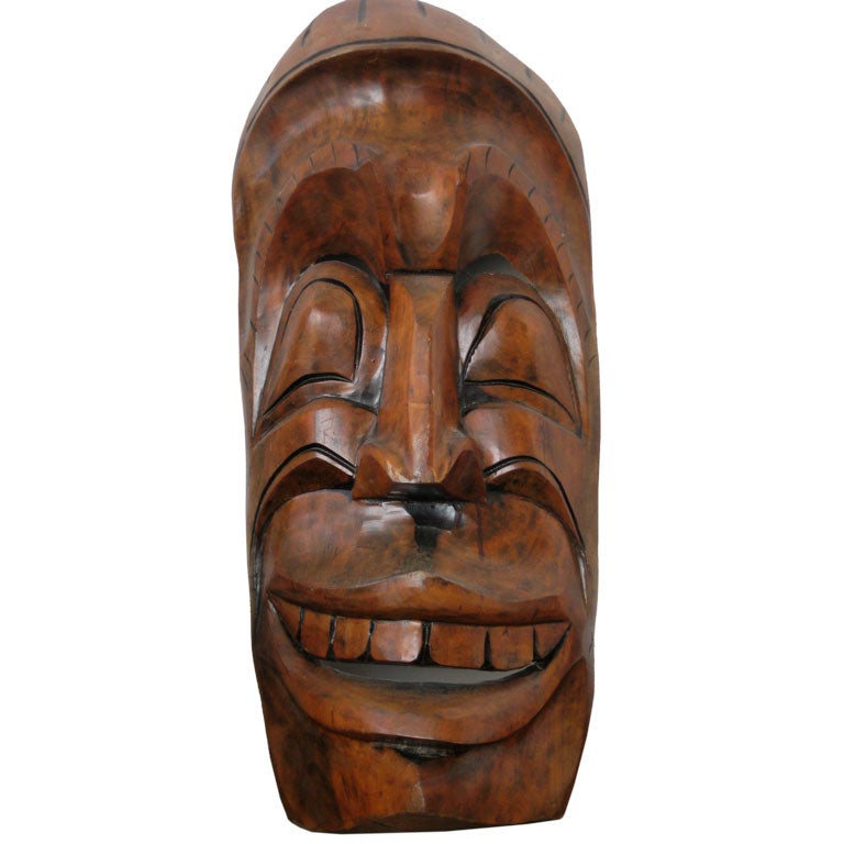 Giant Tiki Mask at 1stDibs