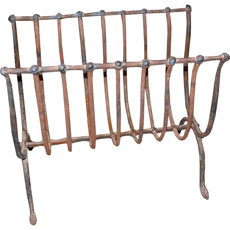 19th c. Iron Log Caddy at 1stDibs