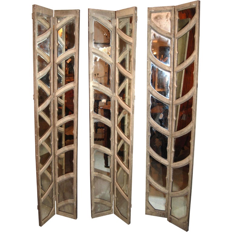 Set of Three19thc. Mirrored Shutters at 1stDibs