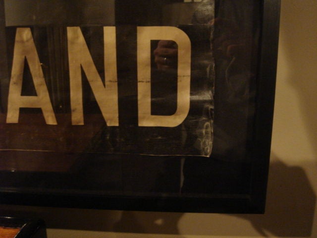 Vintage New York Subway Sign in Custom Frame - "Coney Island" at 1stDibs