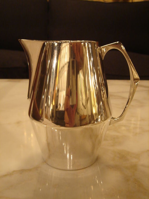 Gio Ponti Diamond Tea Set By Reed and Barton - Four Pcs For Sale at 1stDibs