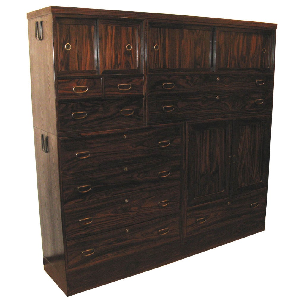 Persimmon Wood Clothing Chest at 1stDibs