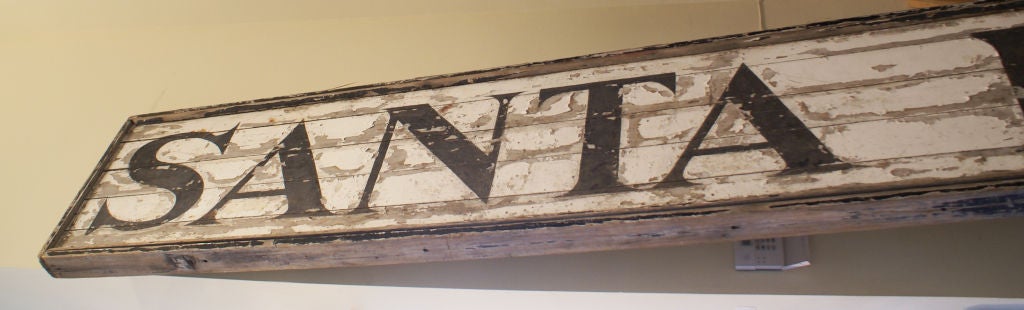 Huge Vintage Train Station Sign at 1stDibs