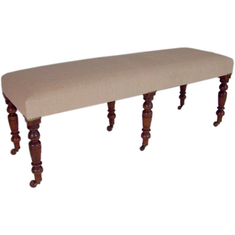 Antique English Six-Legged Stool at 1stDibs