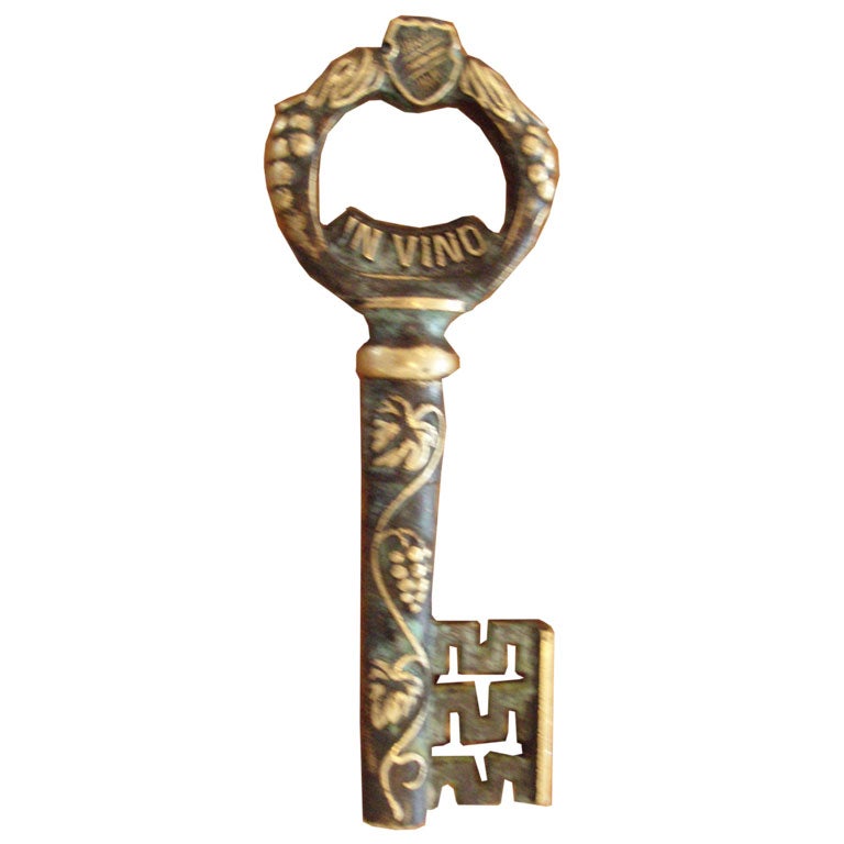 Latin Skeleton Key Cork Screw at 1stDibs