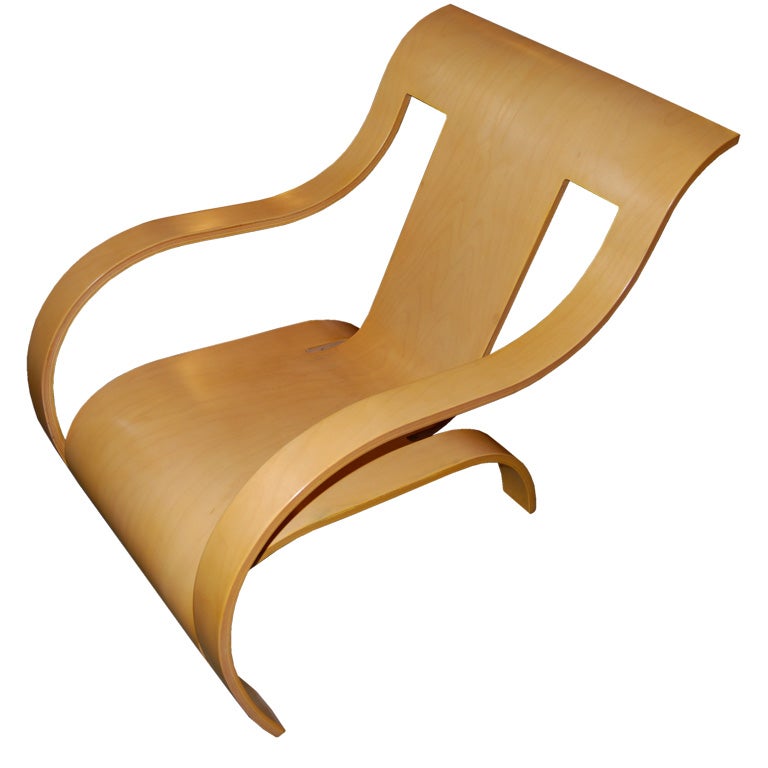 Rare Gerald Summers Bent Plywood Lounge Chair For Sale at 1stDibs