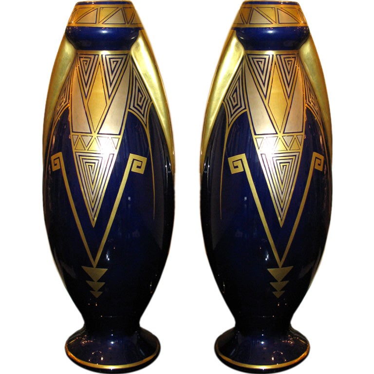 Pair of Pinon-Heuze Vases at 1stDibs