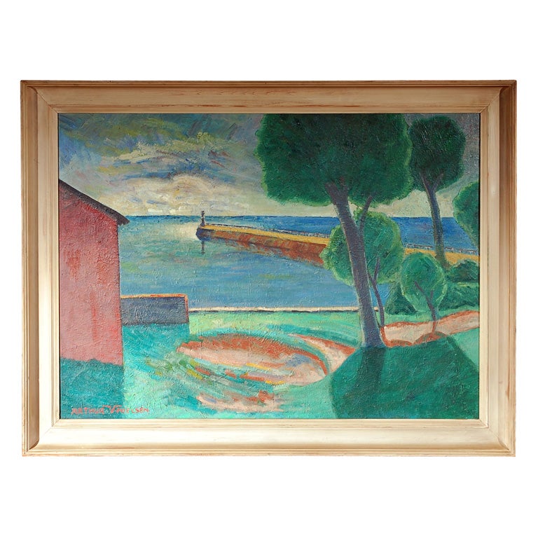 A Landscape Painting, Signed Arthur Nielsen, Circa 1920 at 1stDibs