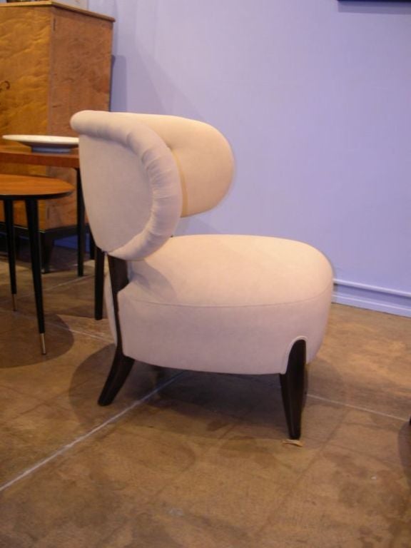 Swedish Mid-Century Crescent Moon Chairs at 1stDibs