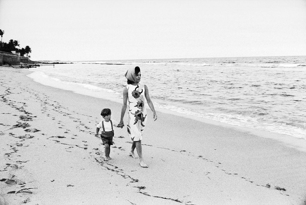 JFK, Jr. and Jackie Kennedy, Palm Beach 1963# 2 by Mark Shaw at 1stDibs