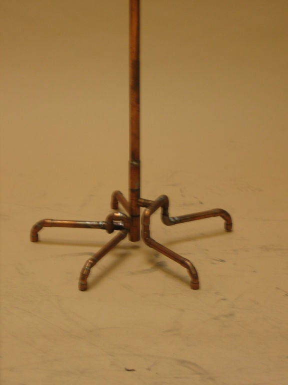 Folk Art Copper Pipe Coatrack at 1stDibs