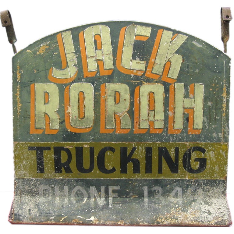 Antique Metal Tradesman Sign at 1stDibs