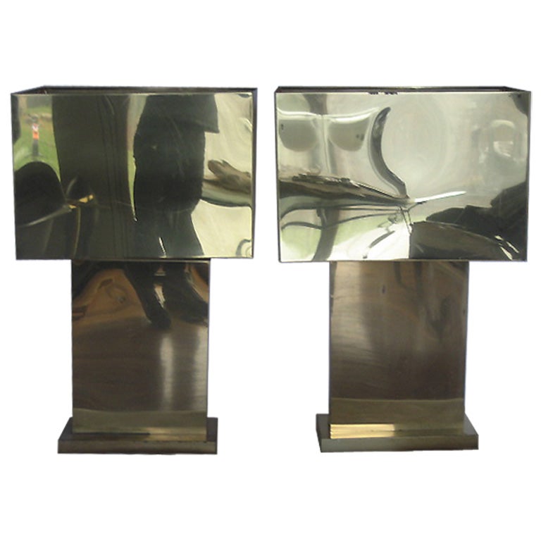 A Pair Of Curtis Jere Table Lamps at 1stDibs