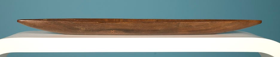 Carved Rosewood Long Boat from the Lunning Collection at 1stDibs