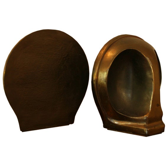 Ben Seibel for Jenfredware "Alien" Brass bookends at 1stDibs