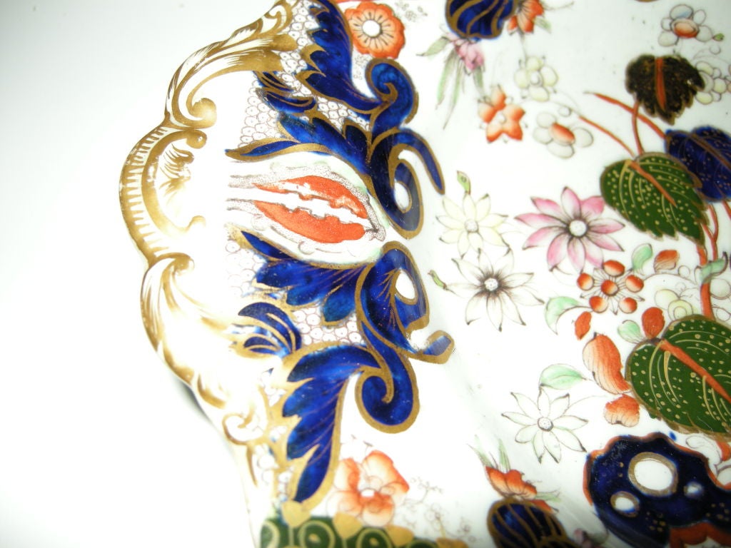 Beautifull Masons Patent Ironstone China Serving Plate at 1stDibs