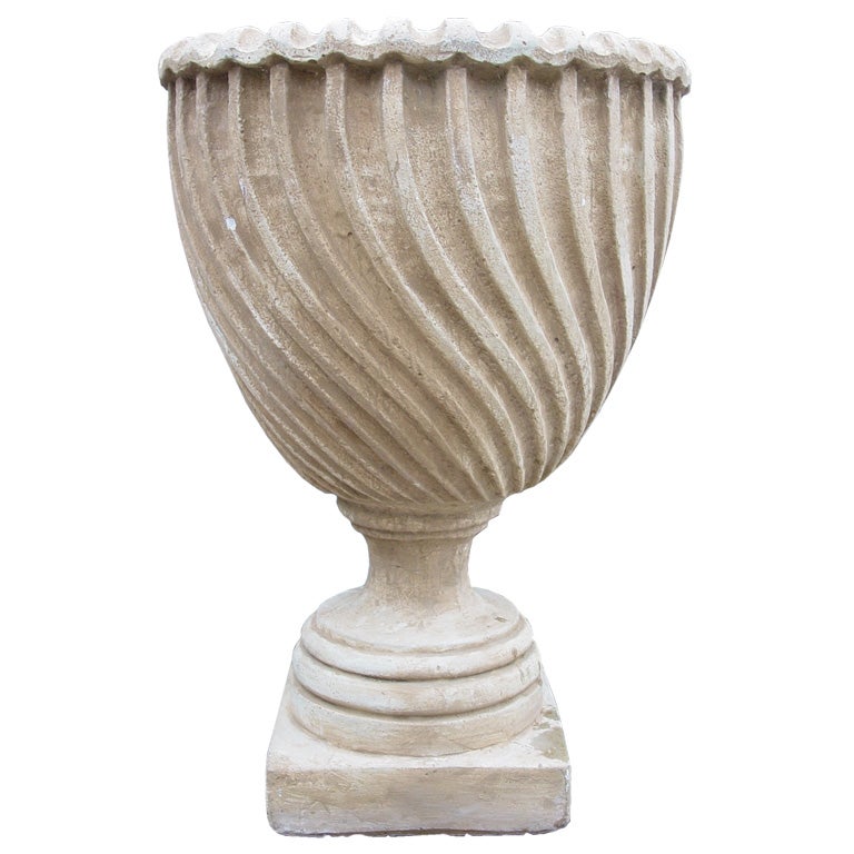Four Outstanding Large Hand Carved Stone Planters at 1stDibs
