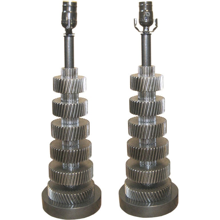 Gear Lamps at 1stDibs