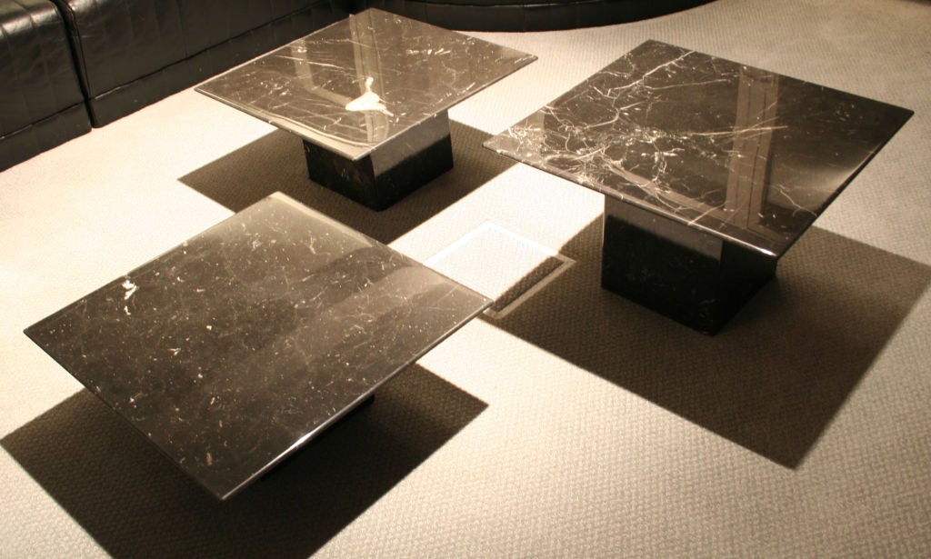 Roche Bobois Marble coffee table-2separate tables at 1stDibs