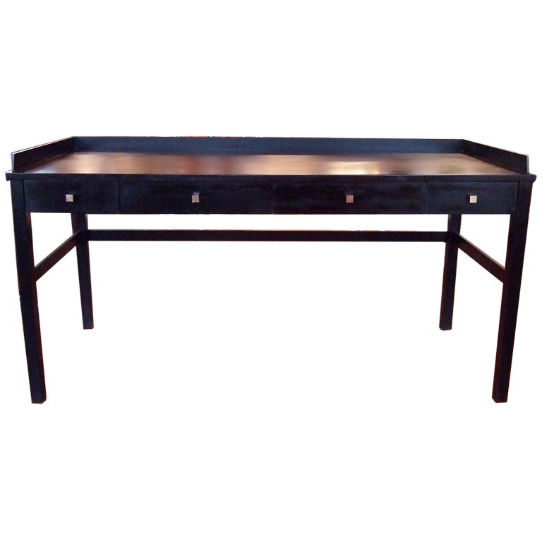 Black Parsons Desk at 1stDibs