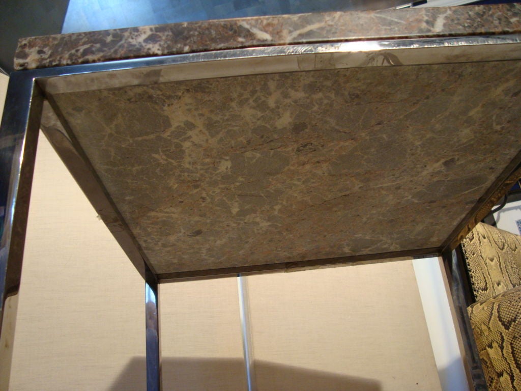 Square Side Table w/ Marble Top by Florence Knoll **Sat Sale - 50% OFF ...