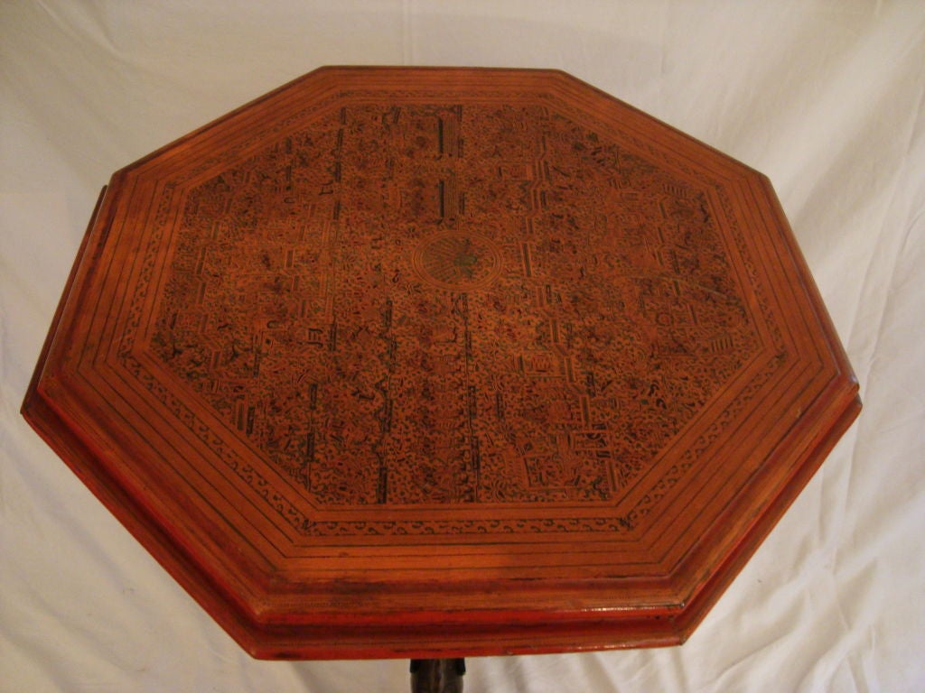 Very Fine Balinese Pedestal Table For Sale at 1stdibs