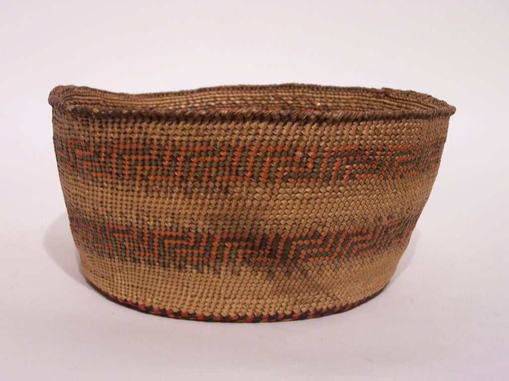 Fine and Rare Tlingit Spruce Root Basket at 1stDibs