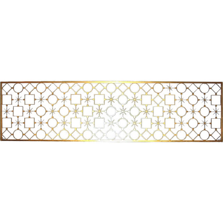 Gold Anodized Aluminum Screen or Wall Panel at 1stDibs