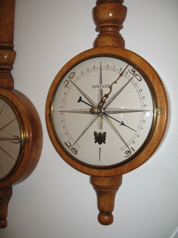 P.F. Bollenbach Clock and Barometer at 1stDibs | pf bollenbach clock, p ...