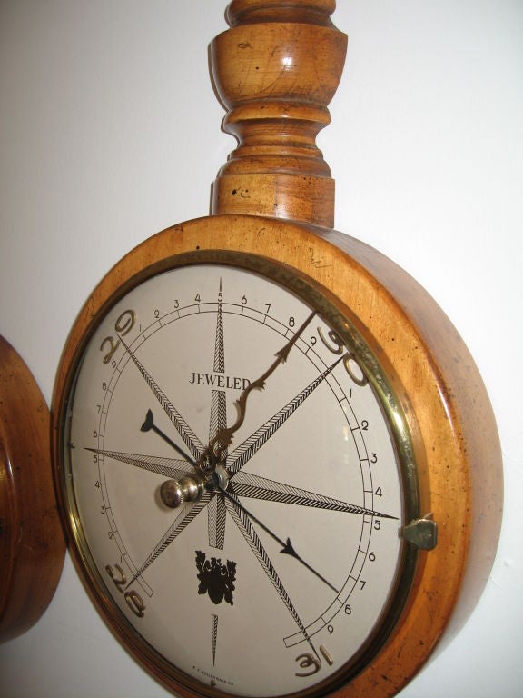 P.F. Bollenbach Clock and Barometer at 1stDibs | pf bollenbach clock, p ...