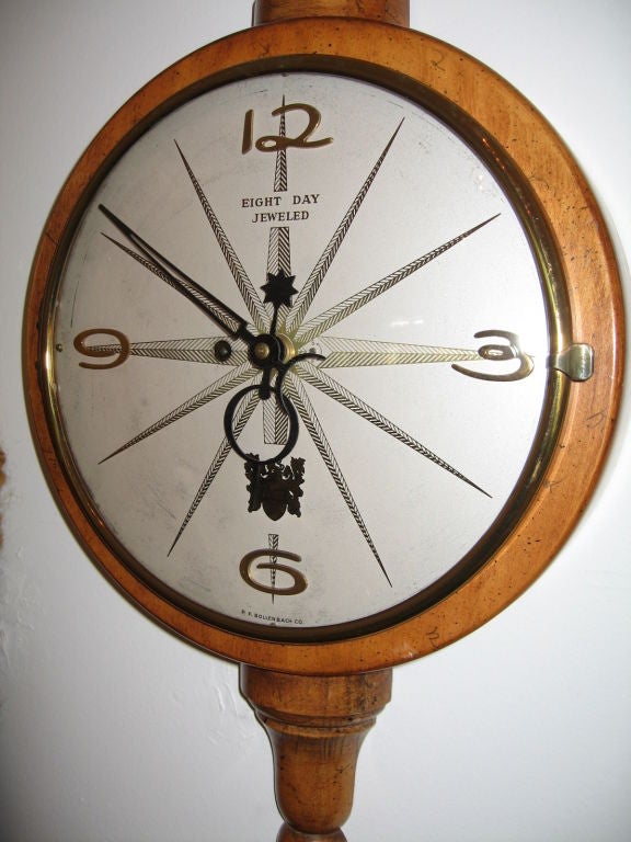 P.F. Bollenbach Clock and Barometer at 1stDibs | pf bollenbach clock, p ...
