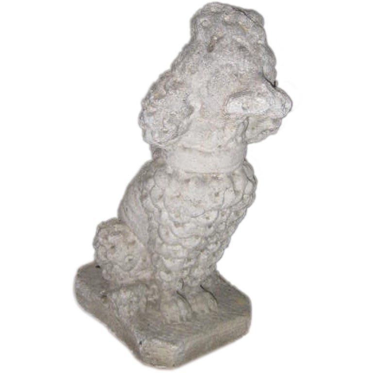 Stone Poodle at 1stDibs