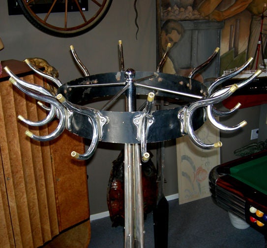 Barber Shop Standing Coat Rack at 1stDibs
