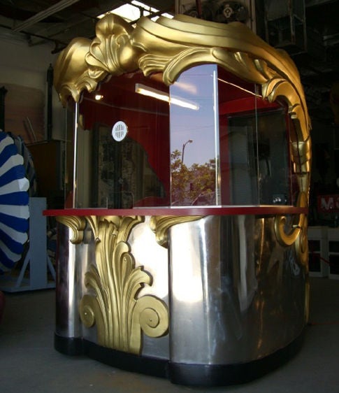 Art Deco Theater Ticket Booth / Bar For Sale at 1stDibs | vintage ...