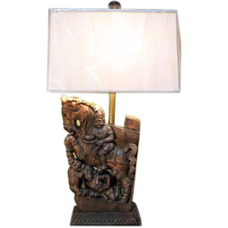 Architectural carving lamp For Sale at 1stDibs
