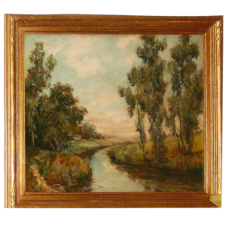 Oil Painting by Leonard Borman at 1stDibs