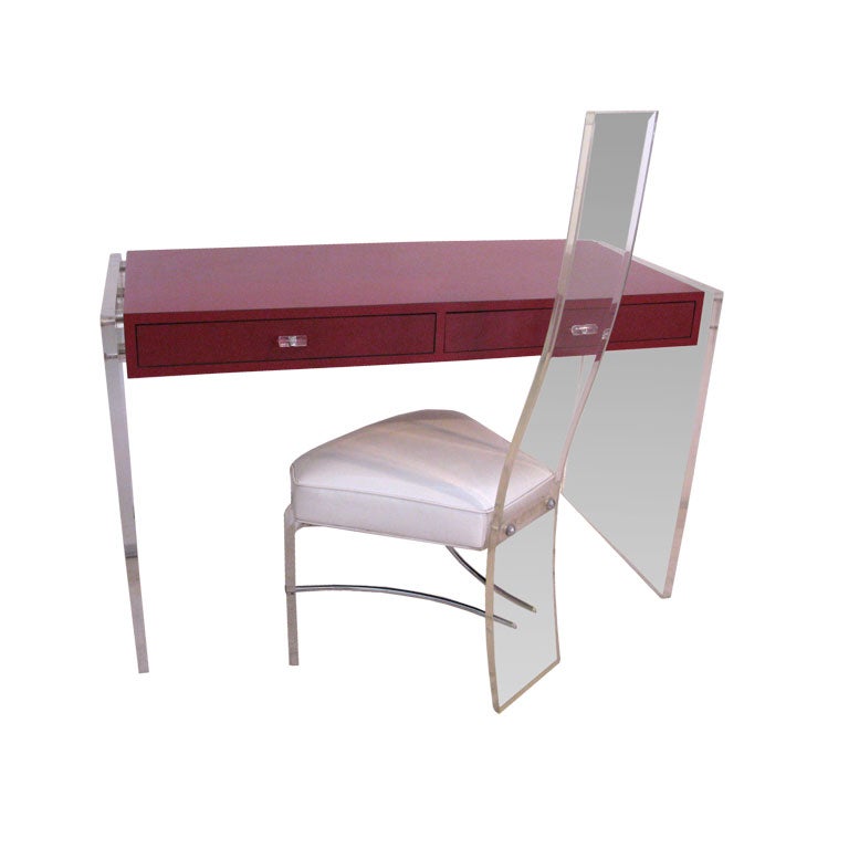 Lucite Desk at 1stDibs