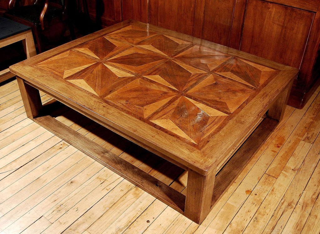 A Coffee Table made with 19th Century Parquet at 1stDibs