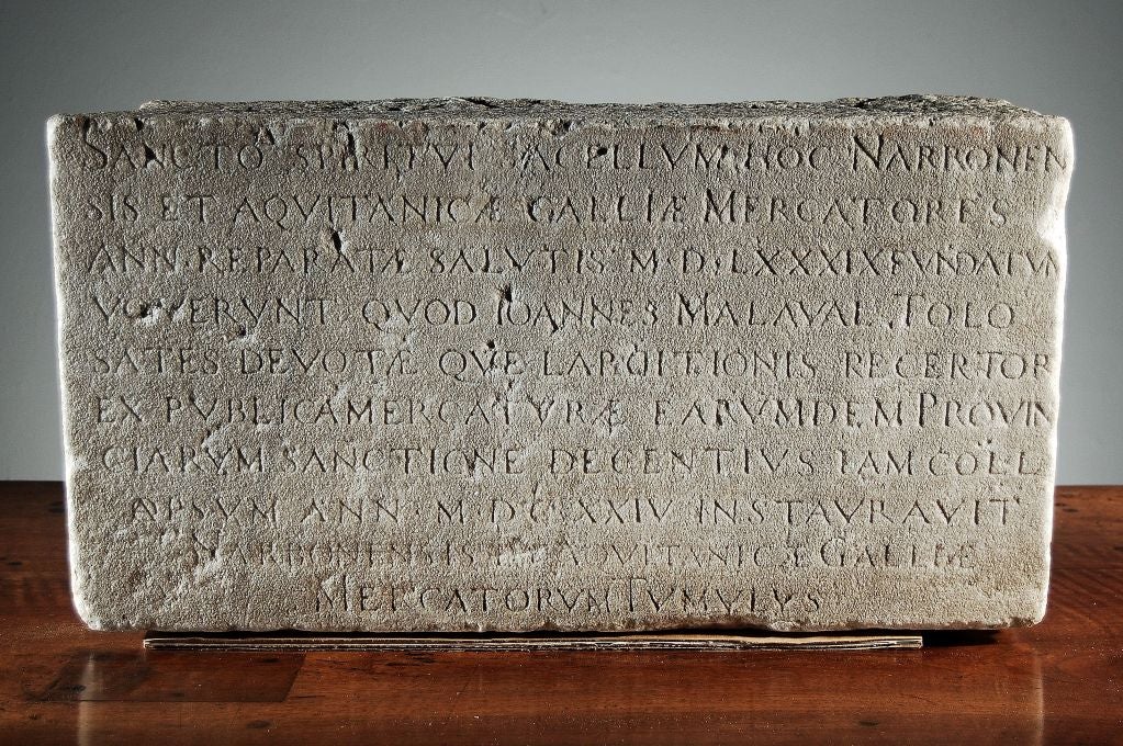 An Italian Marble Tablet For Sale at 1stDibs
