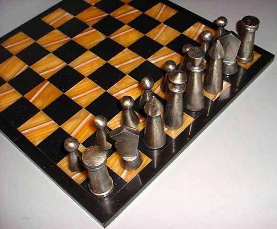 Machine Age Chess Set at 1stdibs