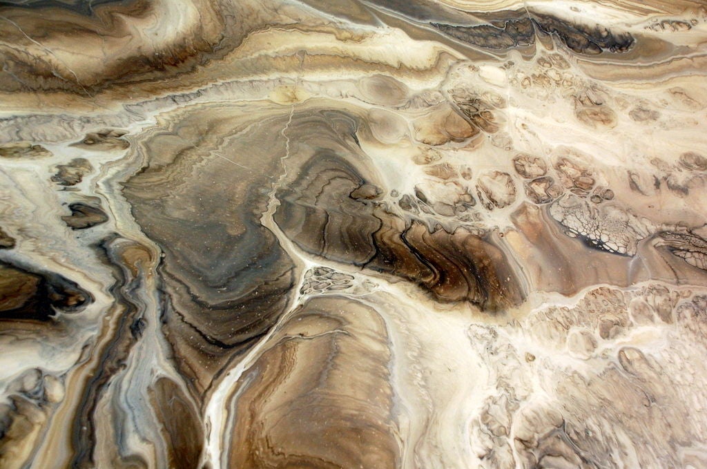 Spectacular faux marble resin coffee table by Arthur Elrod at 1stDibs