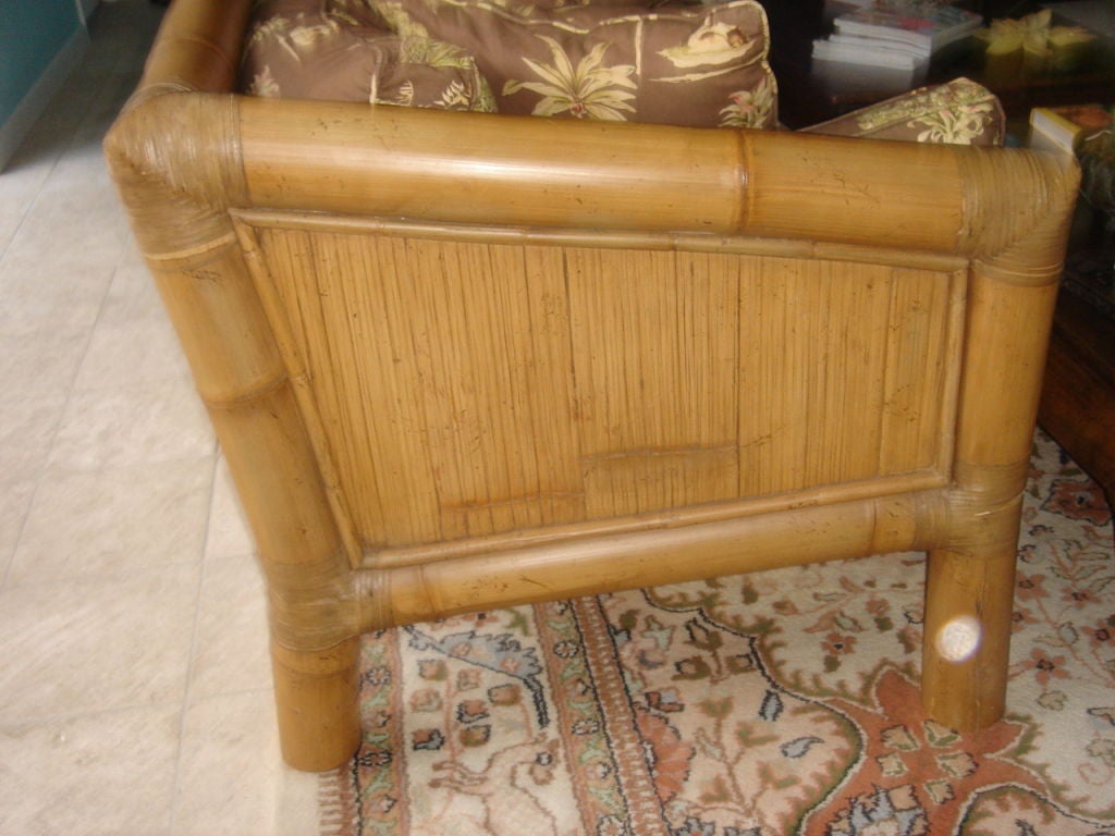 Pair of FAT BAMBOO SOFAS at 1stDibs
