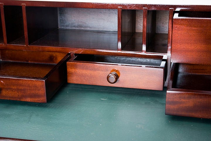 Safari inspired portable writing table with leather top. at 1stDibs