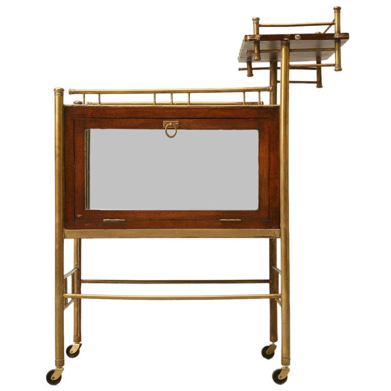 c.1850 French Mahogany and Brass Pastry Cart at 1stDibs
