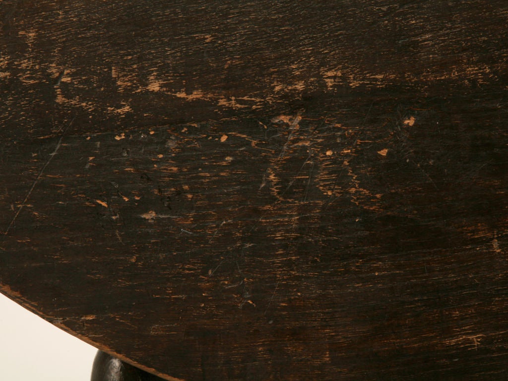 c.1820 Primitive English Oak Gate-leg Farm Table at 1stDibs
