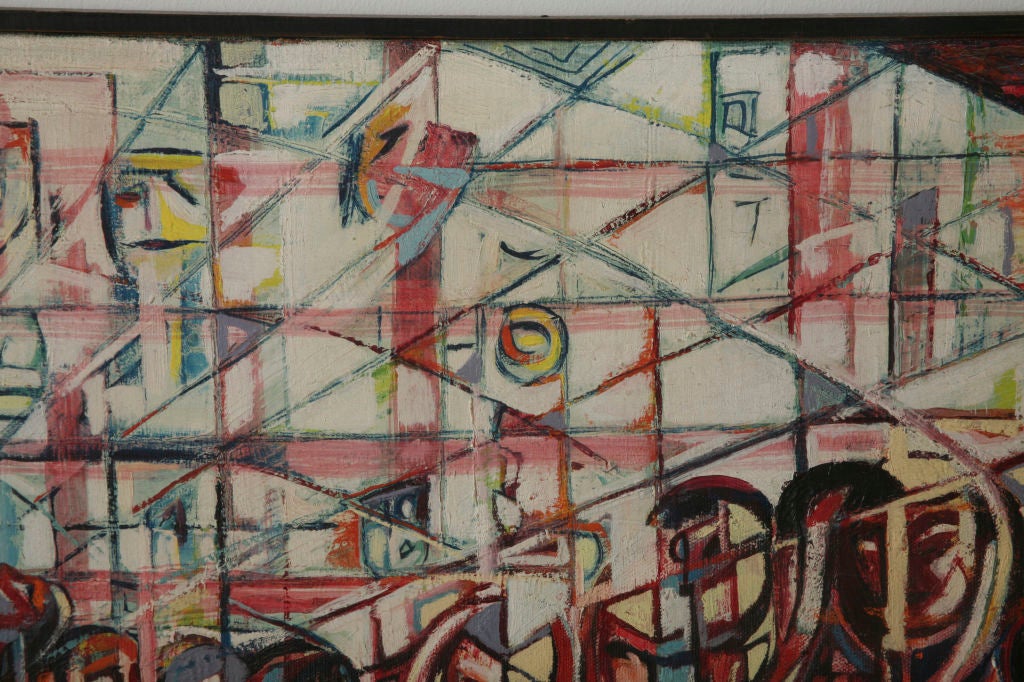 Mid Century Modern Painting by Benjamin Britt - listed artist at 1stDibs