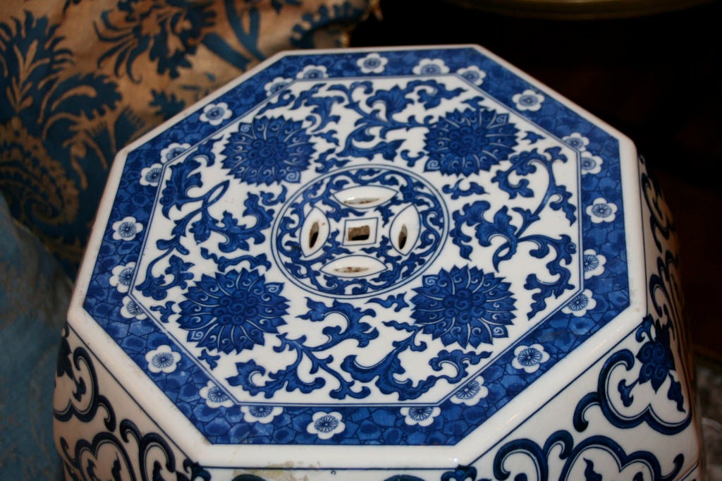 Octagonal Chinese garden stools at 1stDibs