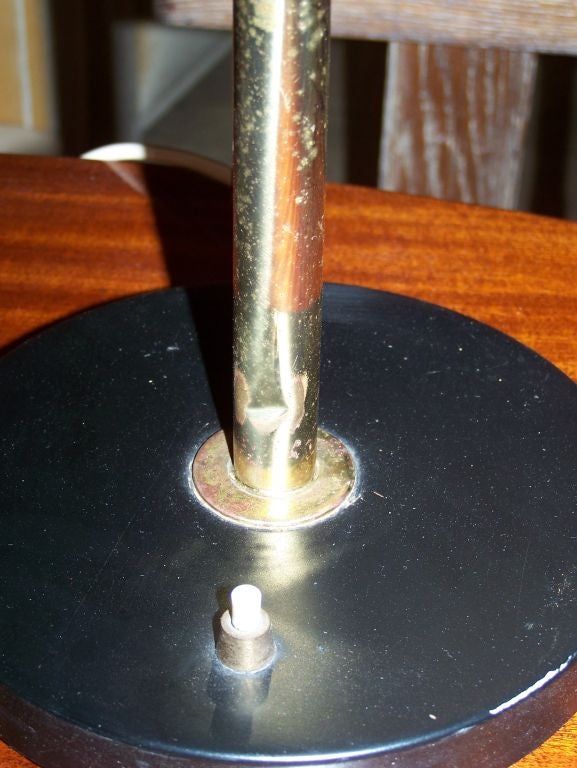 French Table Lamp with Paris Scene Painted on Glass Shade For Sale at ...