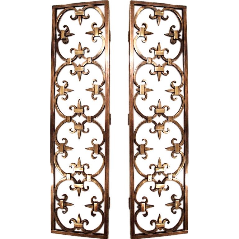A pair of bronze grilles at 1stDibs